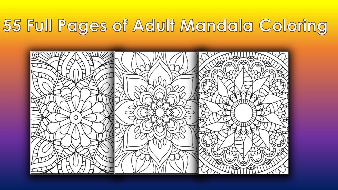 Serene Art Therapy With Mandala Coloring Pages Promoting Creative ...