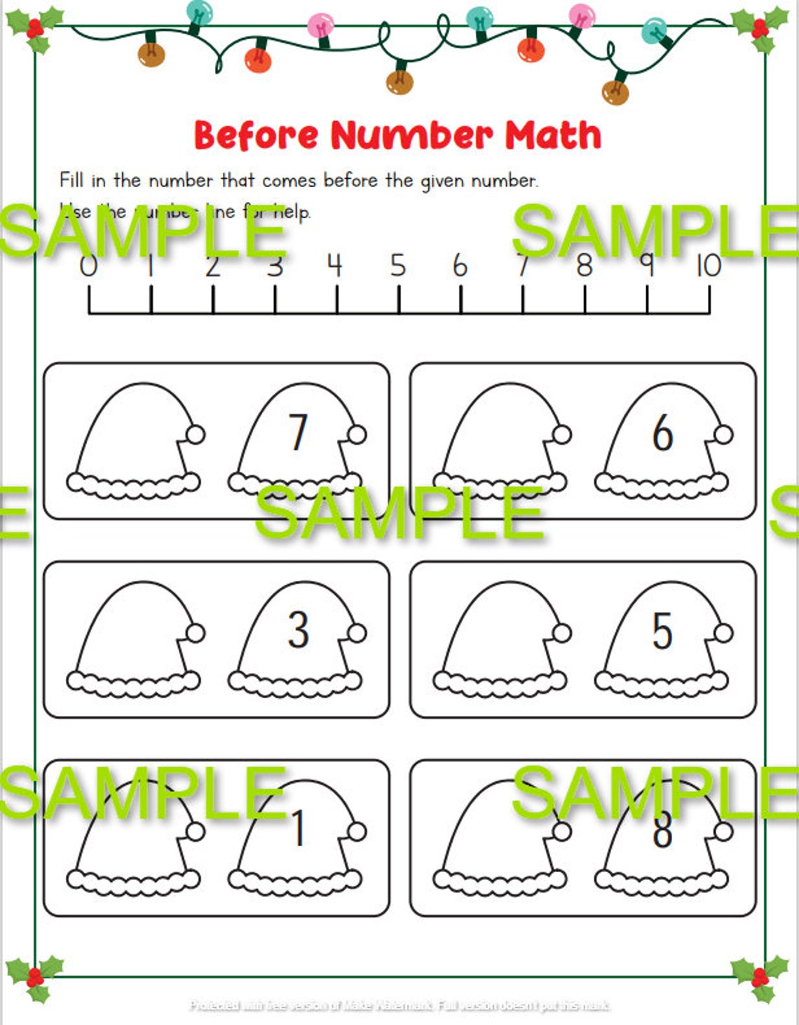 Childrens Christmas Holiday Activity Sheets Printable Educational ...