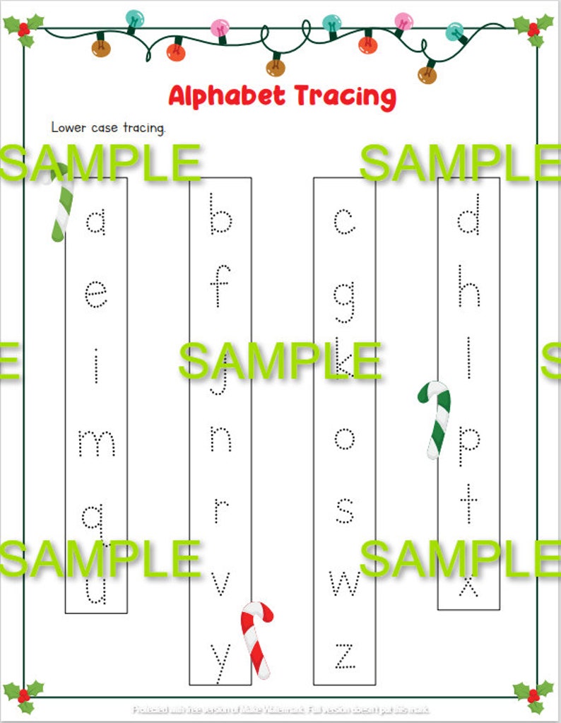 Childrens Christmas Holiday Activity Sheets Printable Educational ...