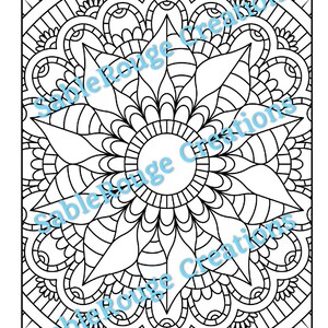 Serene Art Therapy With Mandala Coloring Pages Promoting Creative ...