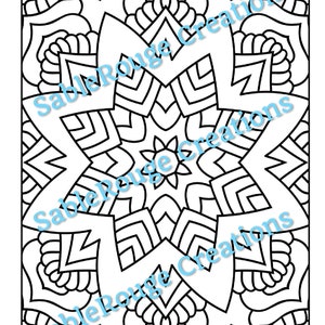 Serene Art Therapy With Mandala Coloring Pages Promoting Creative ...