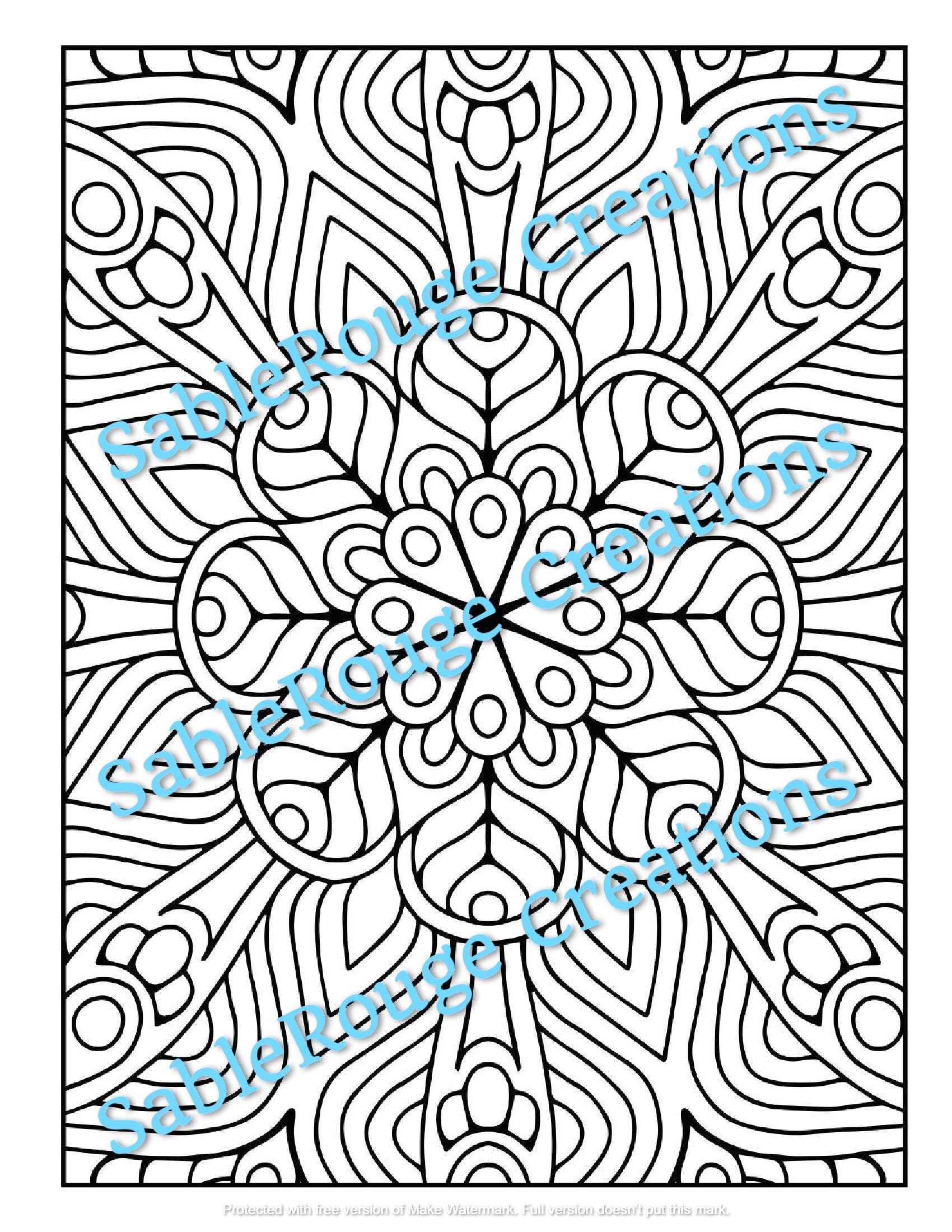 Serene Art Therapy With Mandala Coloring Pages Promoting Creative ...