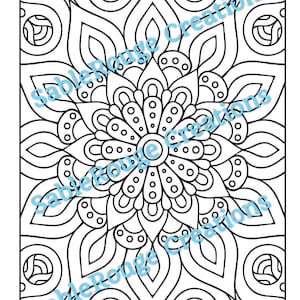 Serene Art Therapy With Mandala Coloring Pages Promoting Creative ...