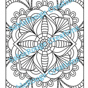 Serene Art Therapy With Mandala Coloring Pages Promoting Creative ...