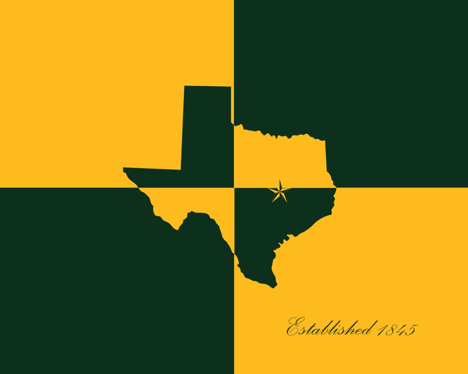 Any Texas College University Founded Art Print Wall Art Home Decor ...