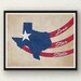 Lone Star State With State of Texas Wall Art Home Decor Print - Etsy