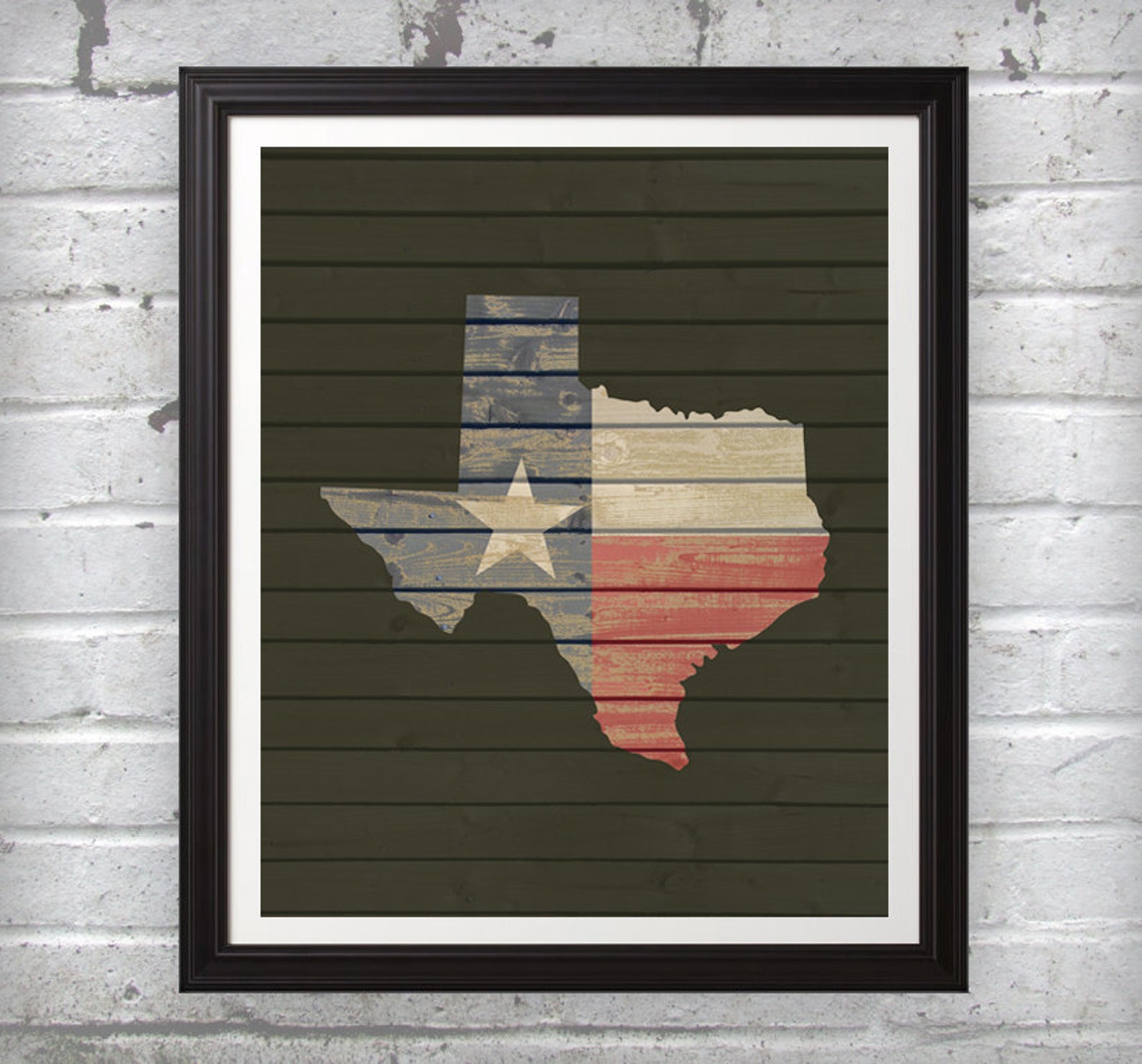 Texas Flag in State on Rustic Distressed Wood Background Wall - Etsy