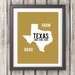 Texas Farm to Market Road Sign Colors Print Wall Art Decor Photo Print ...