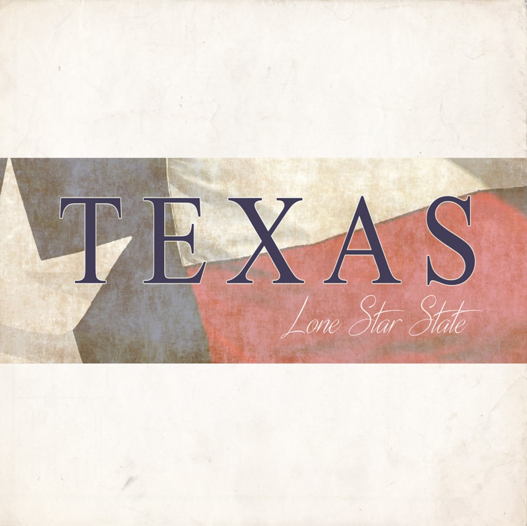 Panoramic Texas Lone Star State Flag Print Photo Wall Art Decor - Etsy