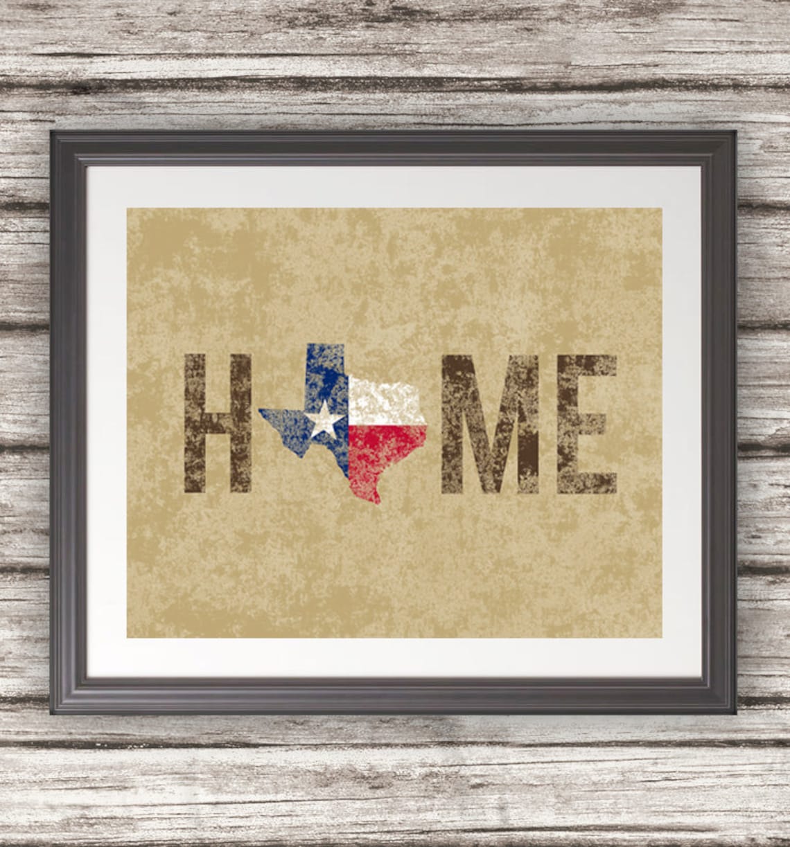 Home With Texas - Home With Shape of Texas as Letter "o" Photo Art ...