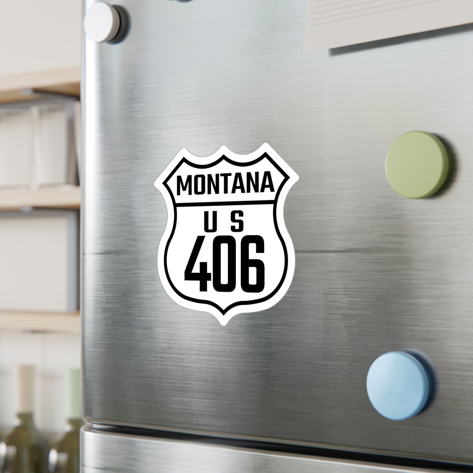 Montana Sticker Vinyl Decal 406 Road Sign Kiss-cut Laptop Tumbler ...
