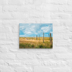 Montana Wall Art, Fence Line on the Prairie-landscape Wall Art Photo ...