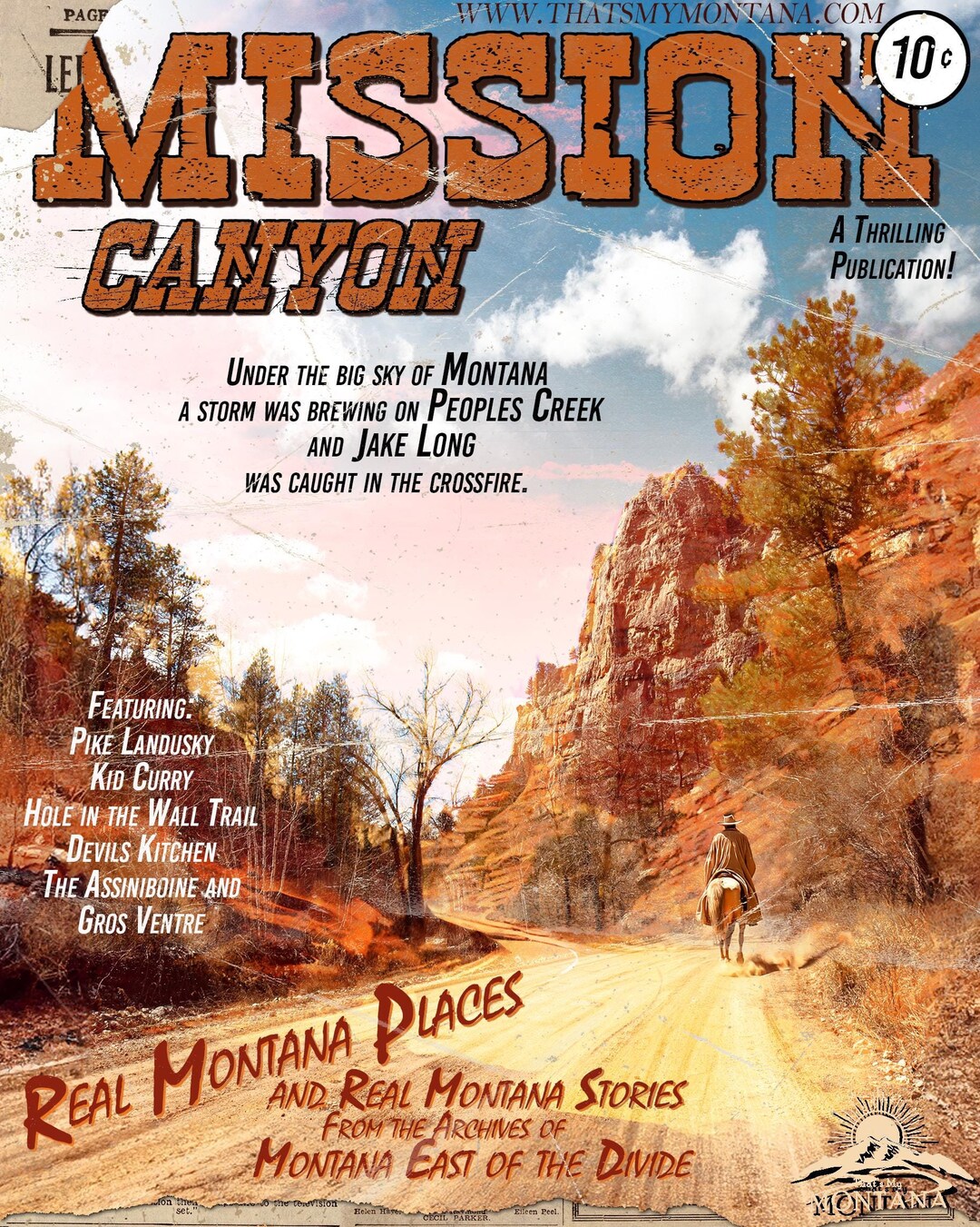 Custom Western Dime Novel Cover Art Poster, Pulp Art, Vintage-style ...