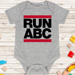RUN ABC Baby Vest / Body Suit / Play Suit - Etsy