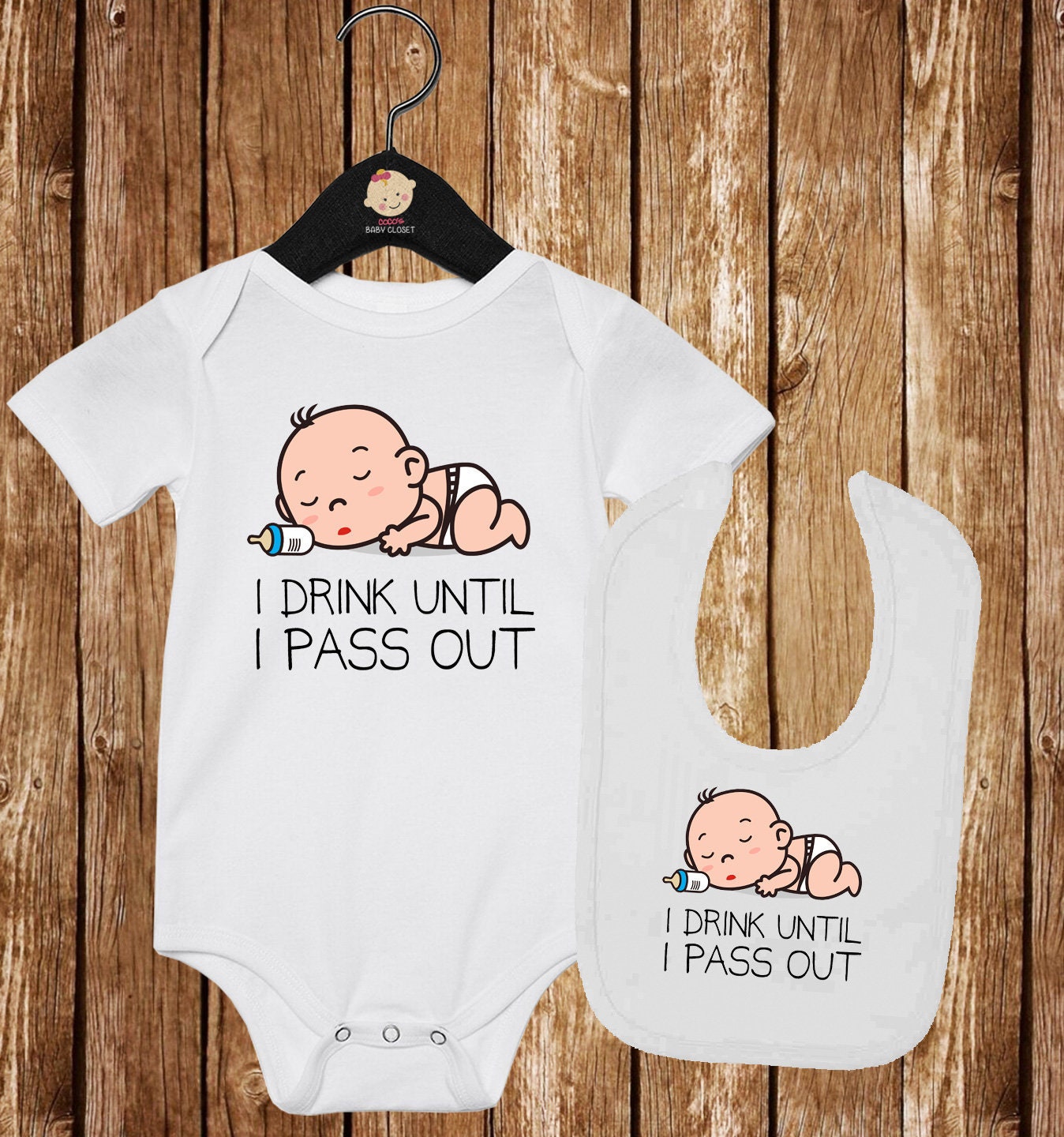 I Drink Until I Pass Out Baby Gift Set | Etsy