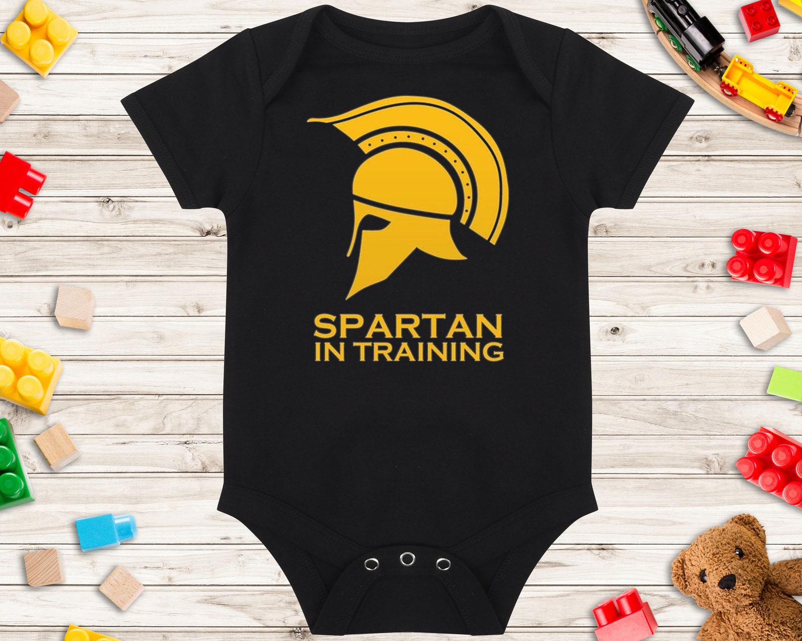 Spartan In Training Spartan Bodysuit / Baby Vest | Etsy