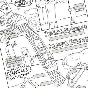 Potential and Kinetic Energy Comic (complete Lesson Plan) - Etsy
