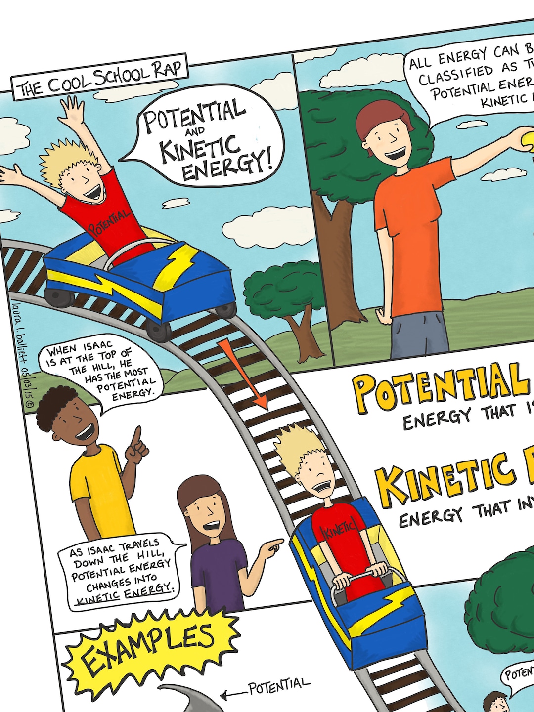 Potential and Kinetic Energy Comic (complete Lesson Plan) - Etsy