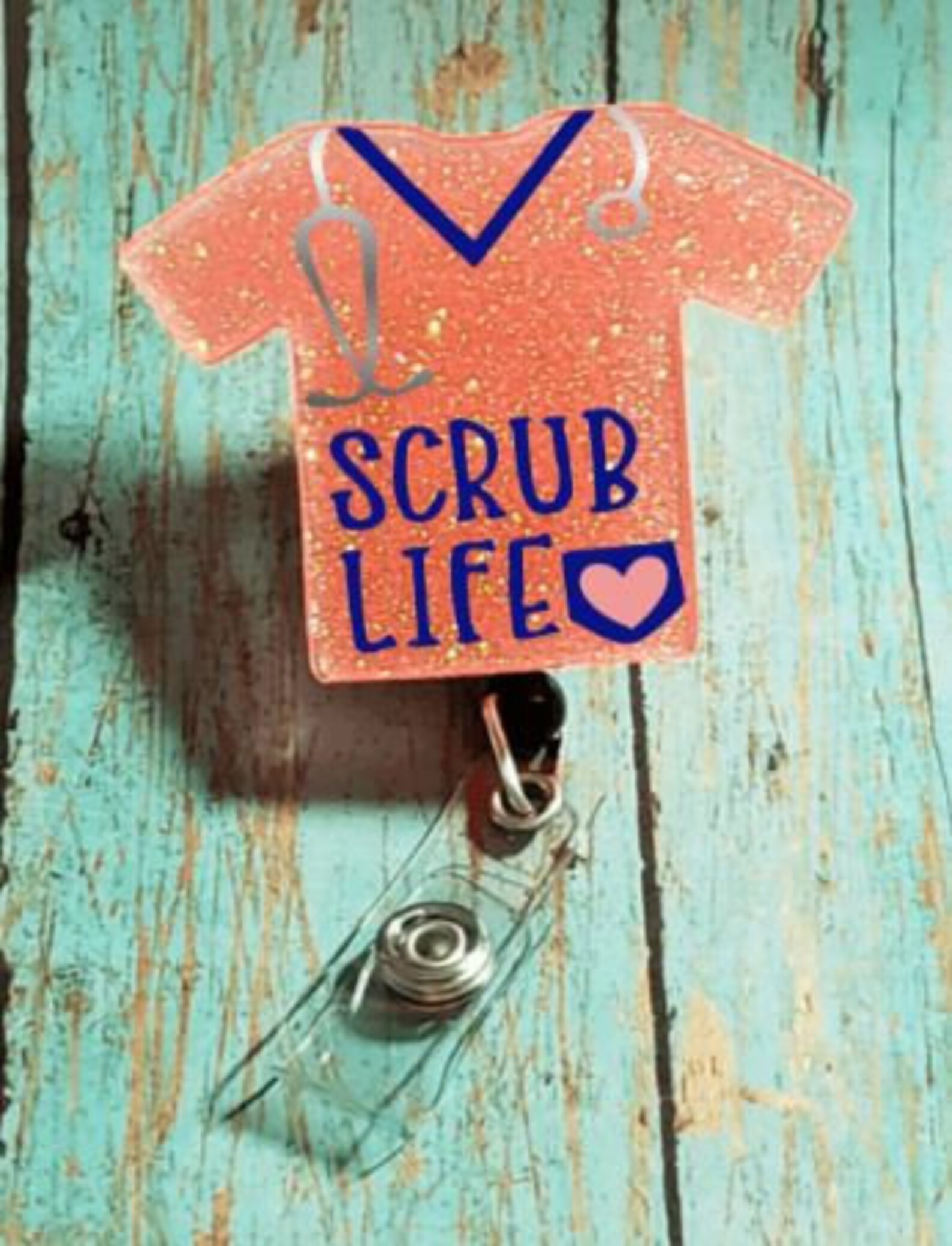 Scrub Life Badge Reel Nurse Life Interchangeable Retractable - Etsy