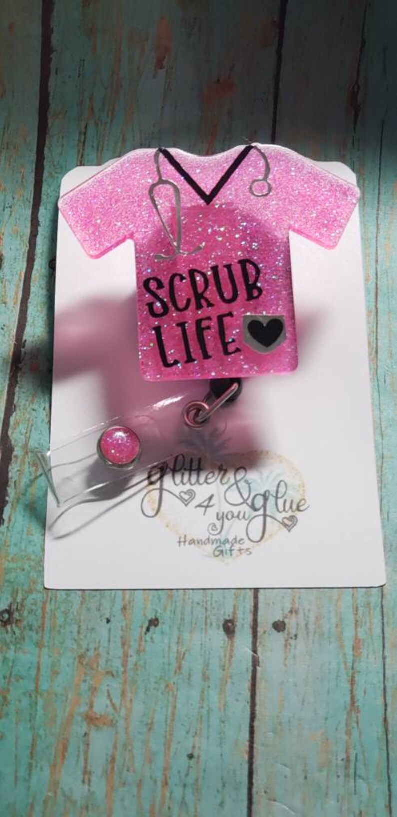 Scrub Life Badge Reel Nurse Life Retractable Custom Badge | Etsy
