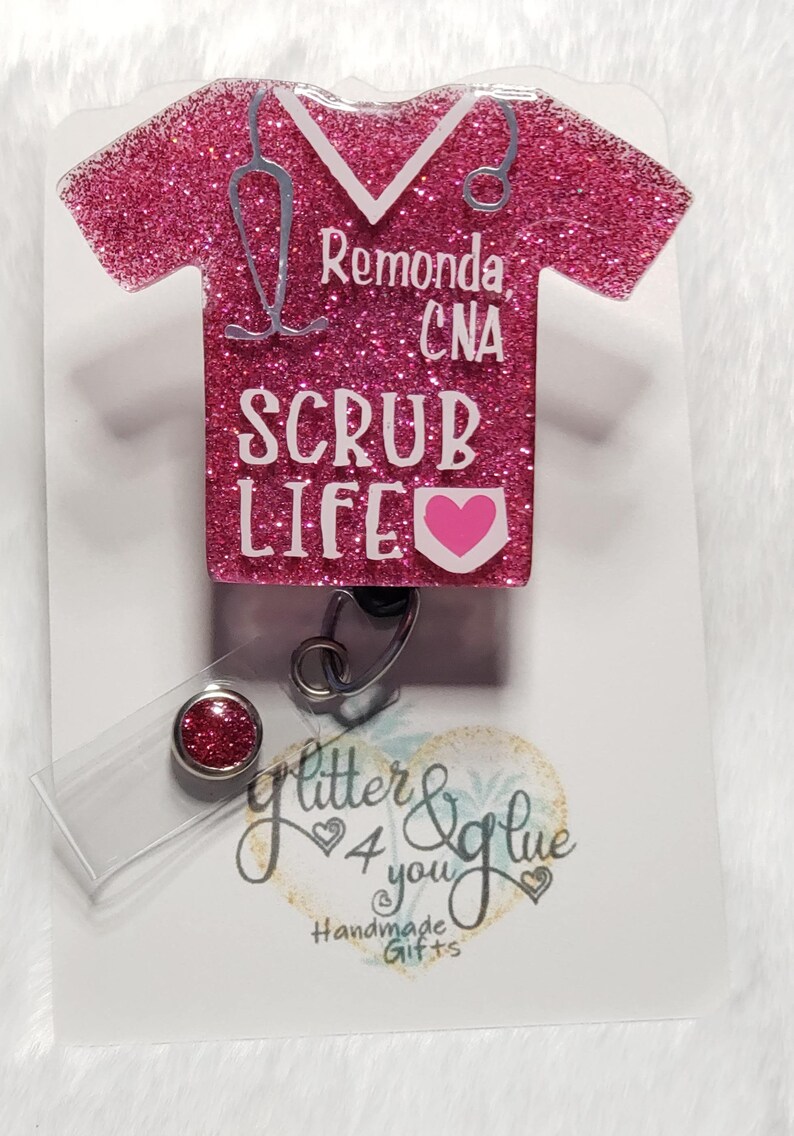 Scrub Life Badge Reel Nurse Life Retractable Custom Badge | Etsy
