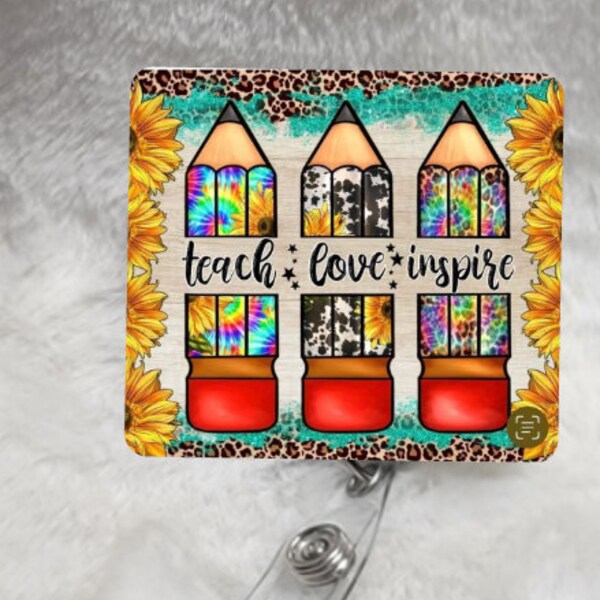 Sublimation Teacher Badge - Etsy