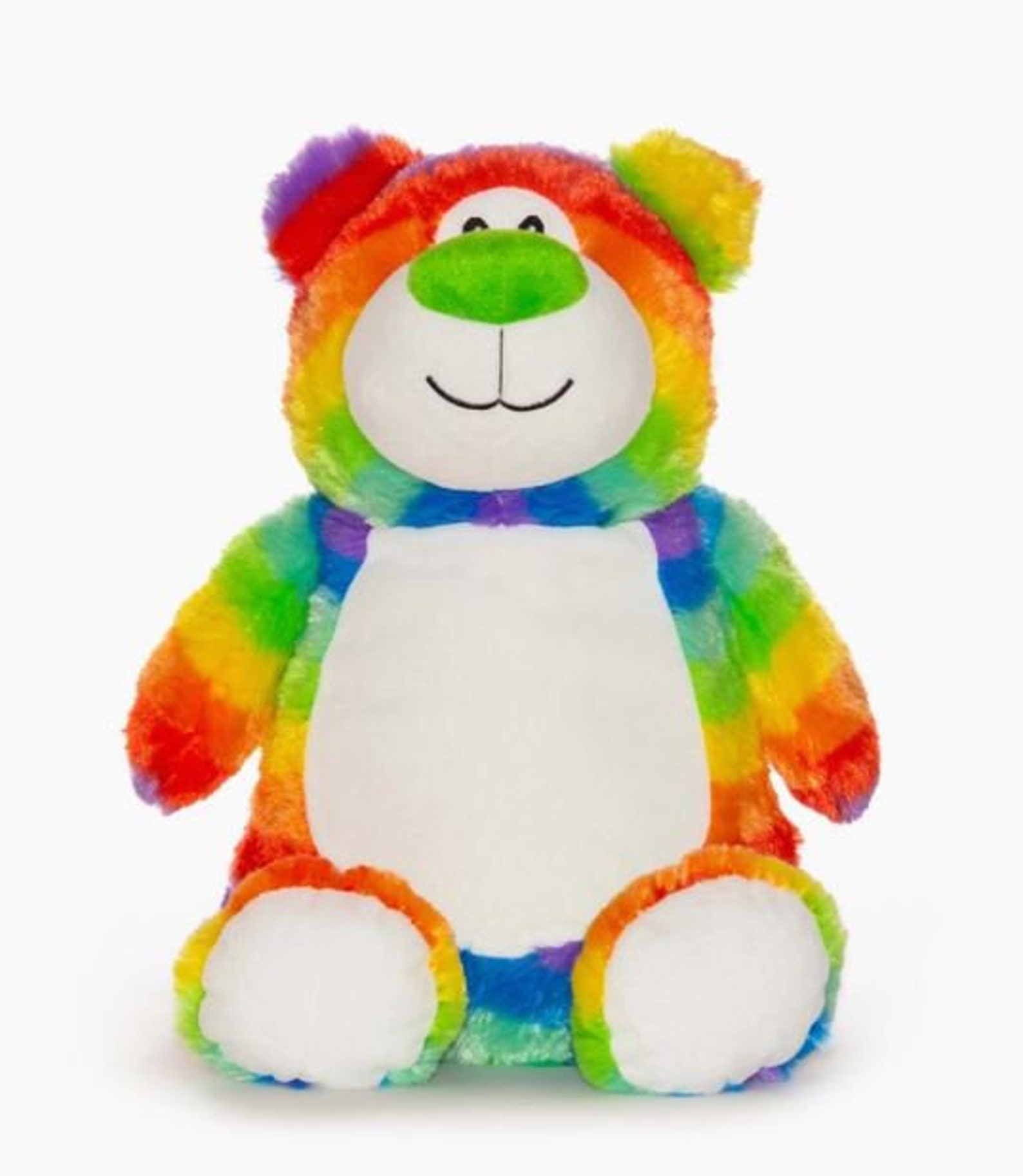 Personalized Embroidered Cubbies Rainbow Bear Stuffed Animal - Etsy