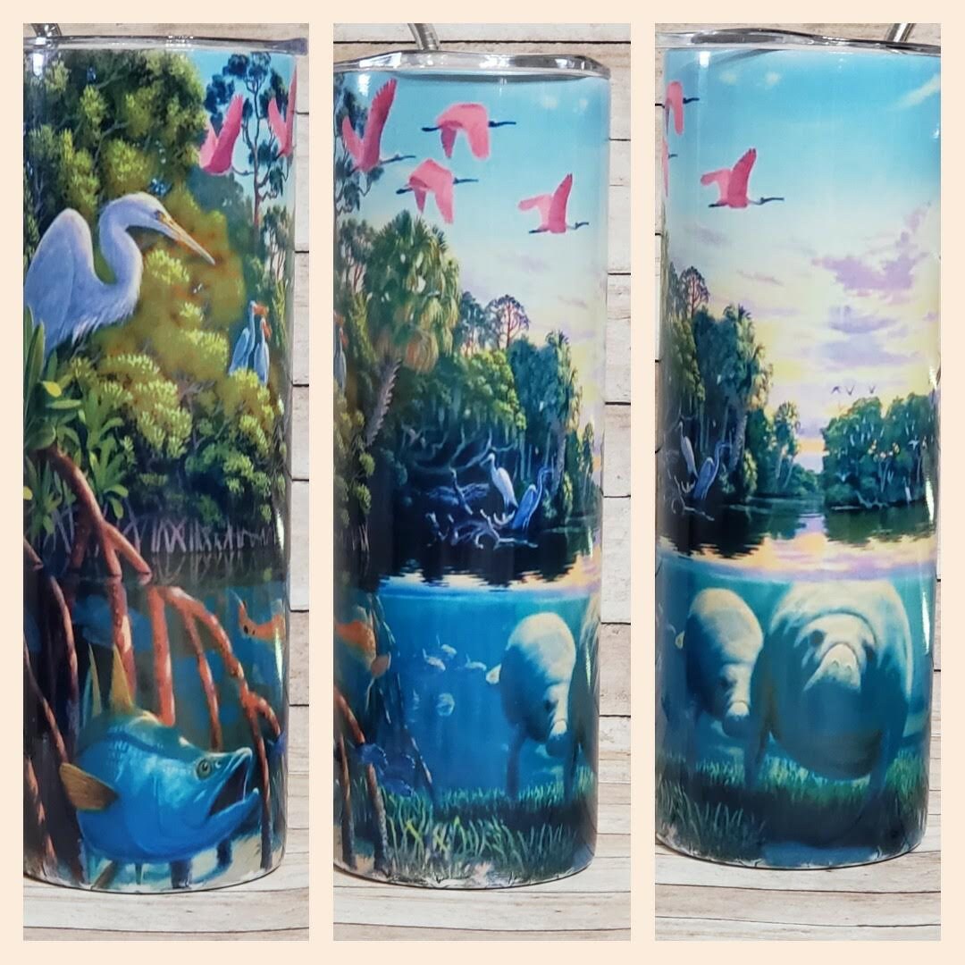 Beautiful Colorful Manatee Florida Water Wildlife Nature - Etsy