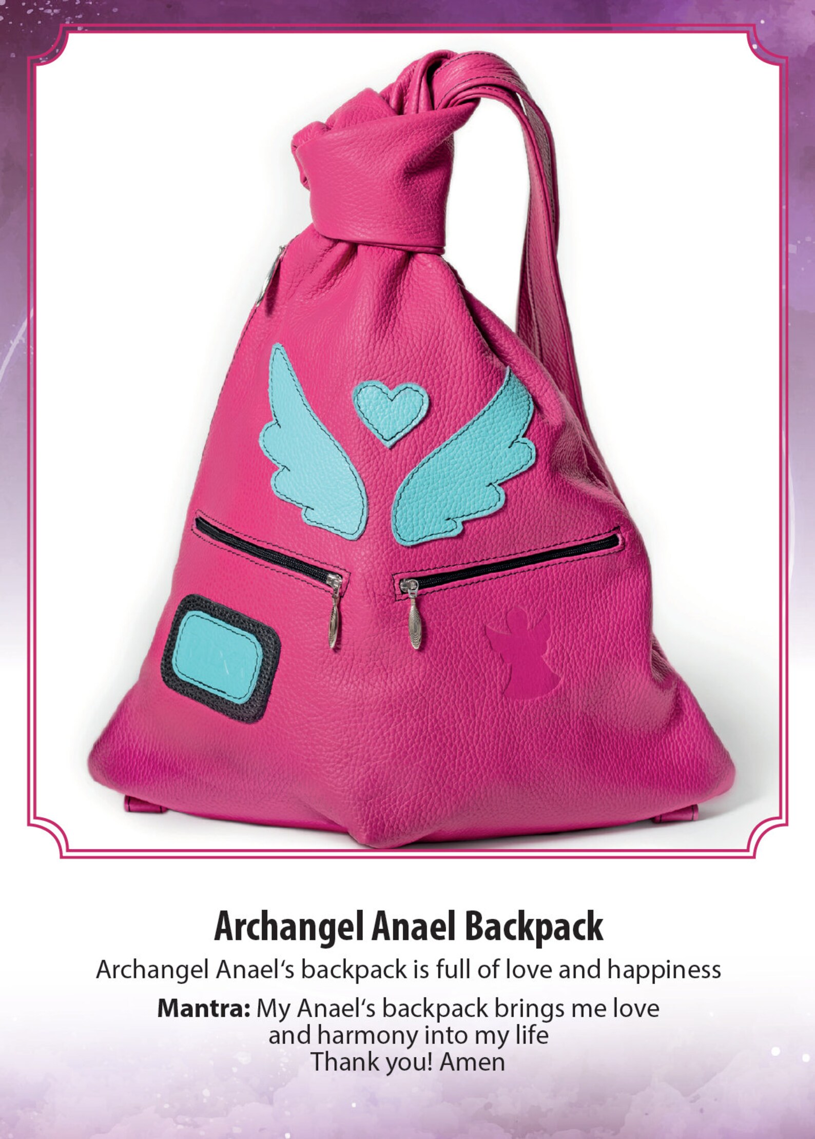 PINK BACKPACK LEATHER Backpack Unique Design Waterproof - Etsy