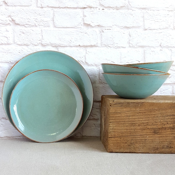 Turquoise Dinnerware - Etsy