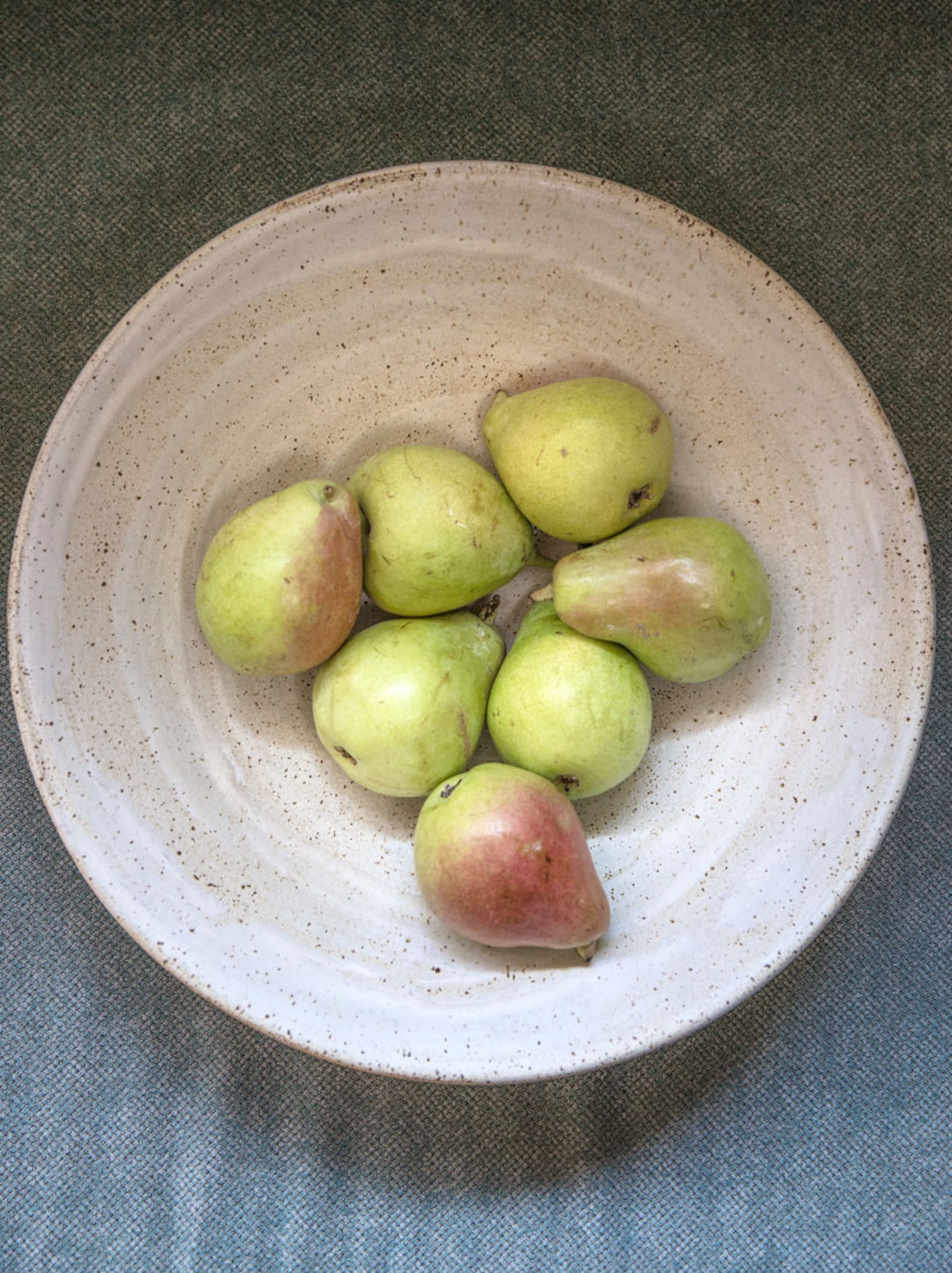 Large Stoneware Bowl White Pottery Decorative Bowl Ceramic - Etsy