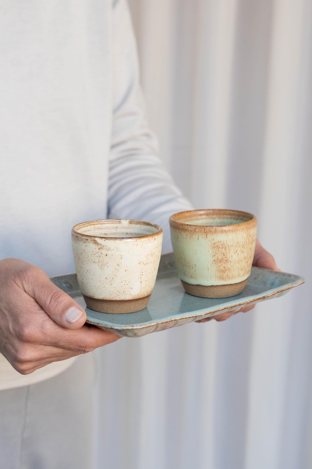 Eclectic Pottery Espresso Cups, Ceramic Mug, Stoneware Espresso Cups ...