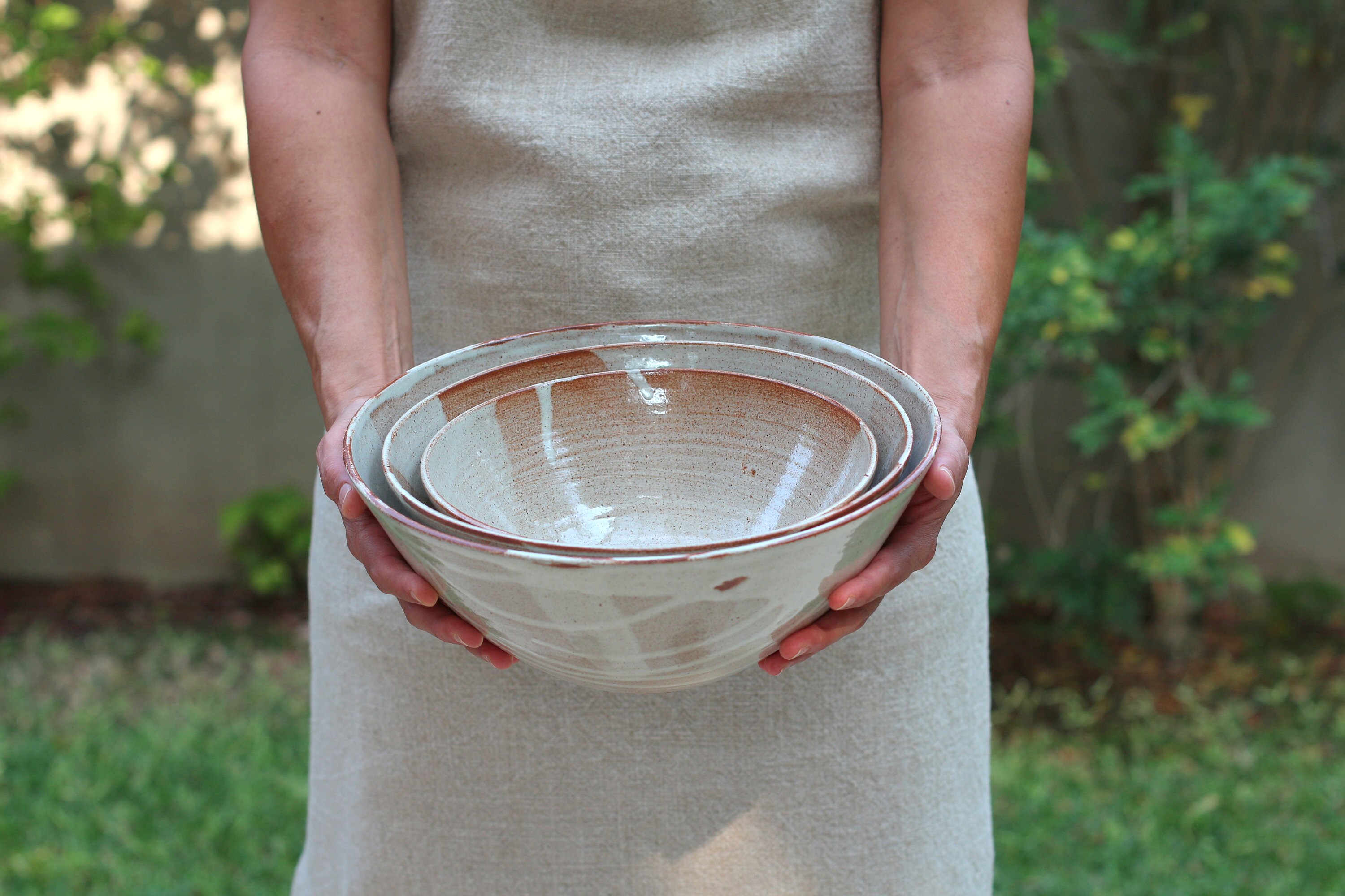 Large Ceramic Serving Bowls Handmade Turquoise Large - Etsy