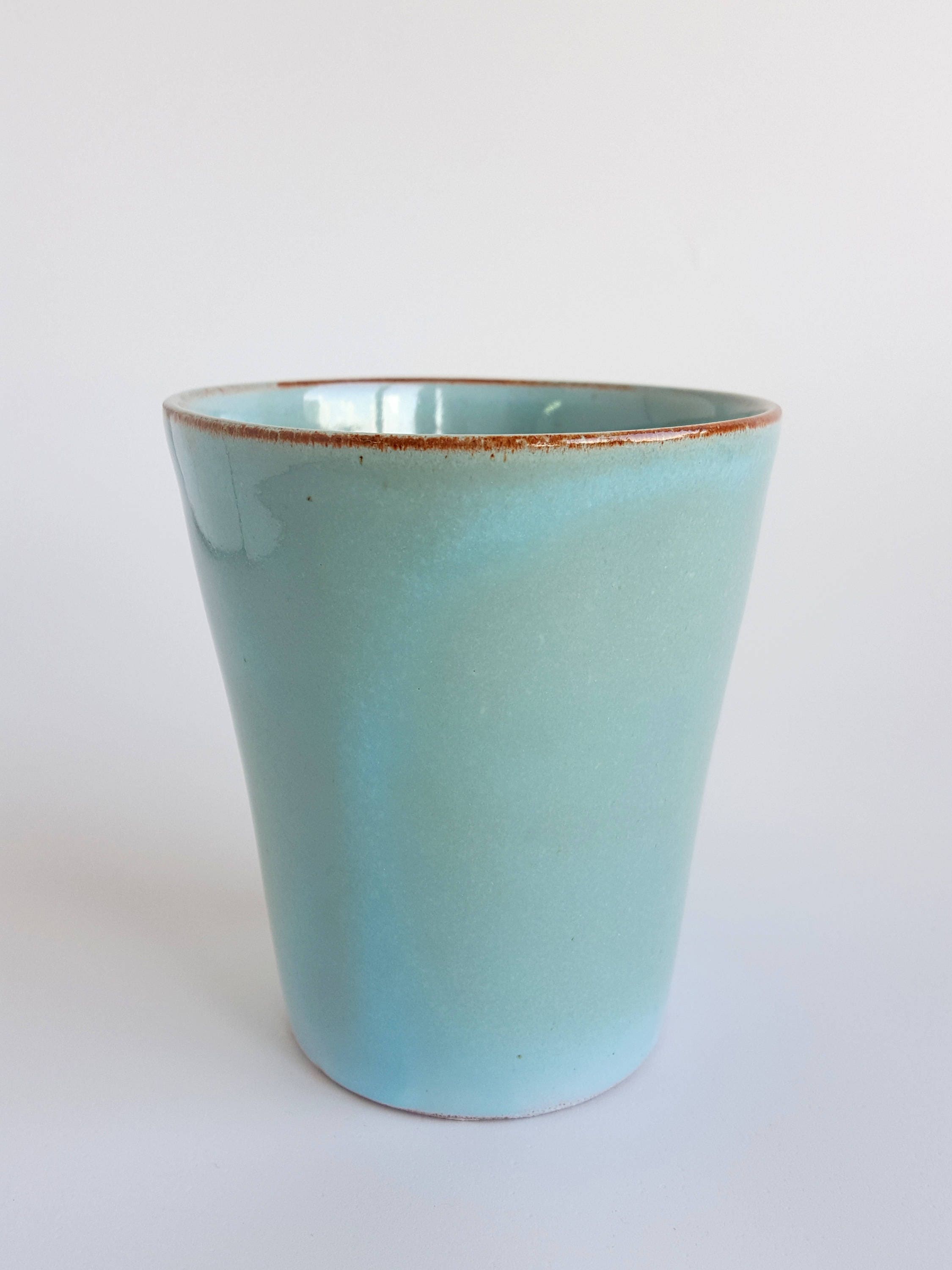 Turquoise Pottery Mug Ceramic Coffee Mug Tumbler Light Blue - Etsy Sweden