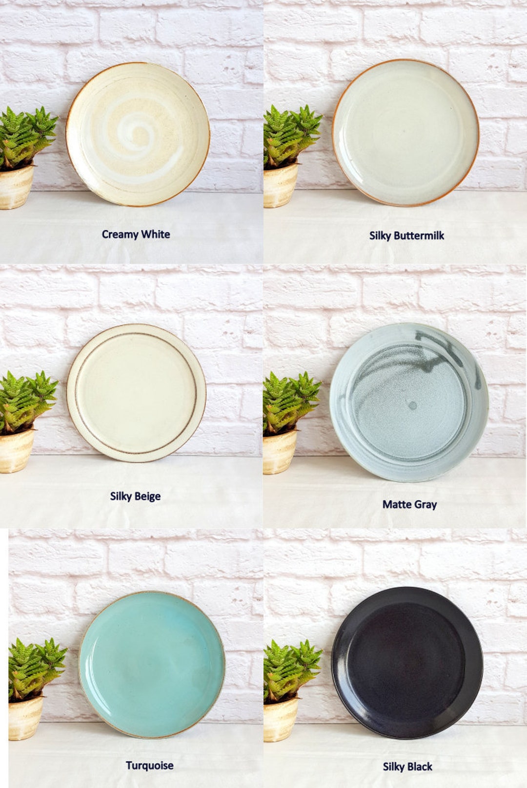 Pottery Dinner Plate, Ceramic Plate, Pottery Plate, Side Plates ...