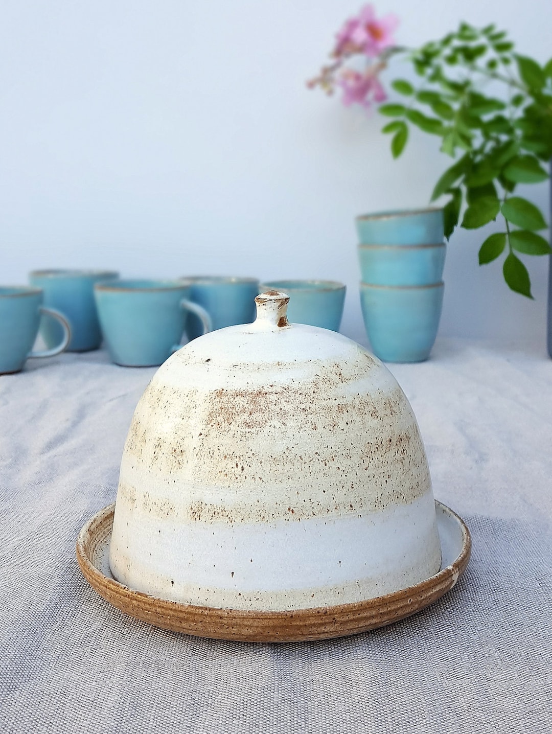 Ceramic Butter Dish, Pottery Butter Dish, Rustic Butter Keeper, Butter ...