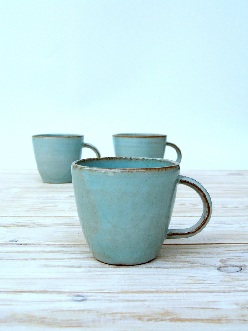 Espresso Mug Light Blue Mug Ceramic Mug Handmade Coffee - Etsy