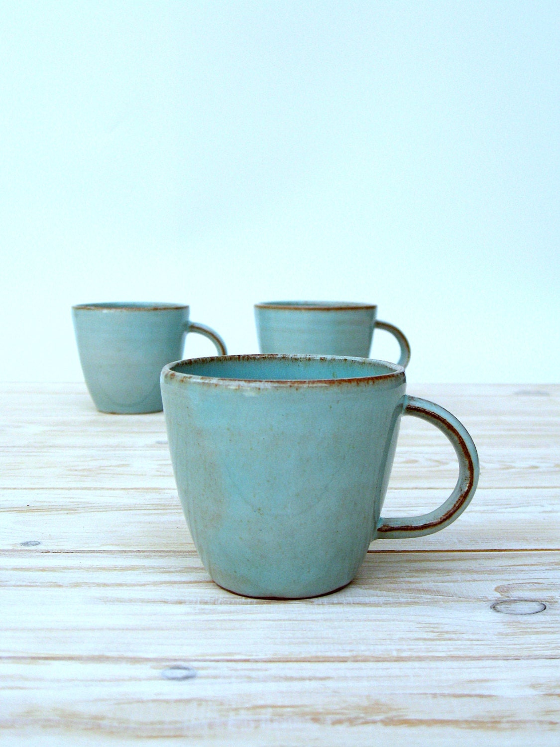 Espresso Mug Light Blue Mug Ceramic Mug Handmade Coffee | Etsy