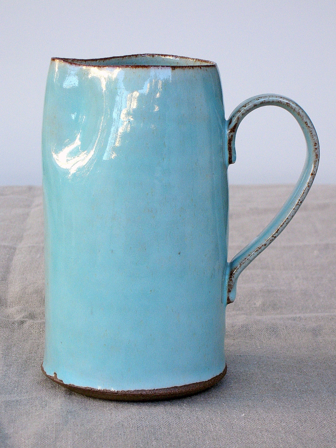 Ceramic Pitcher Vase Farmhouse Ceramic Pitcher Cottagecore - Etsy