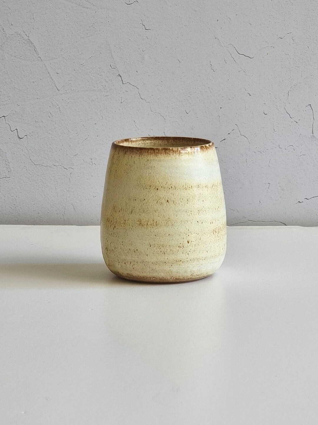 Round Pottery Cup Set, Ceramic Tumblers Set, Rustic Coffee Cup Set - Etsy