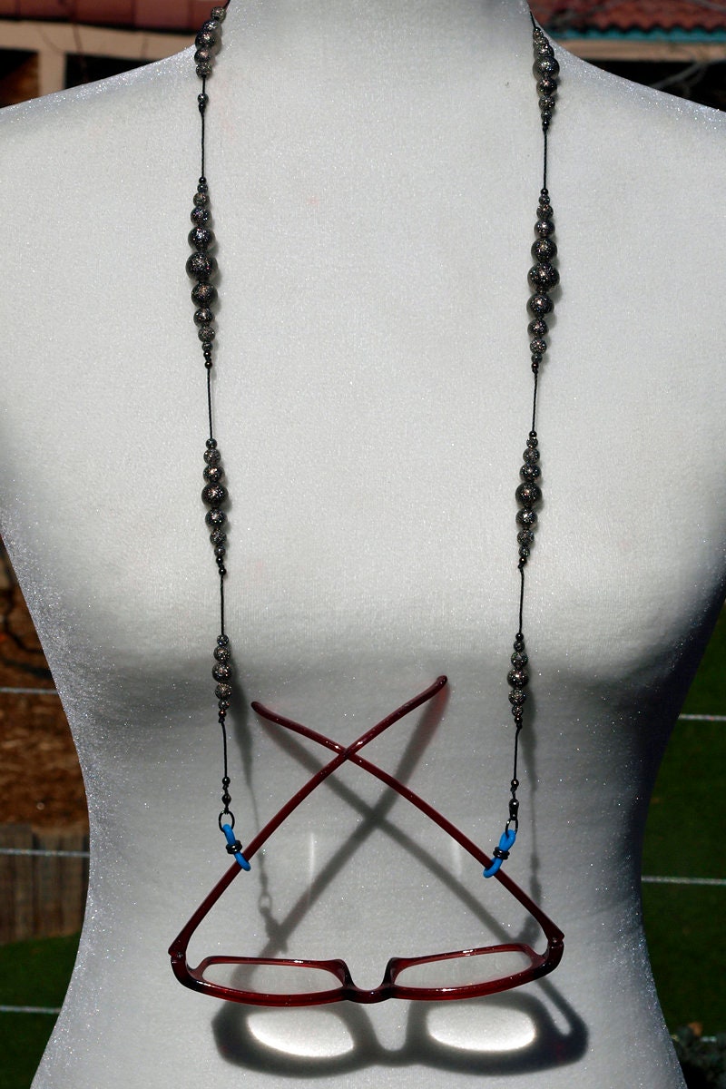 Gray Stardust - Model 310 Glasses and Mask Chain Necklace - Etsy