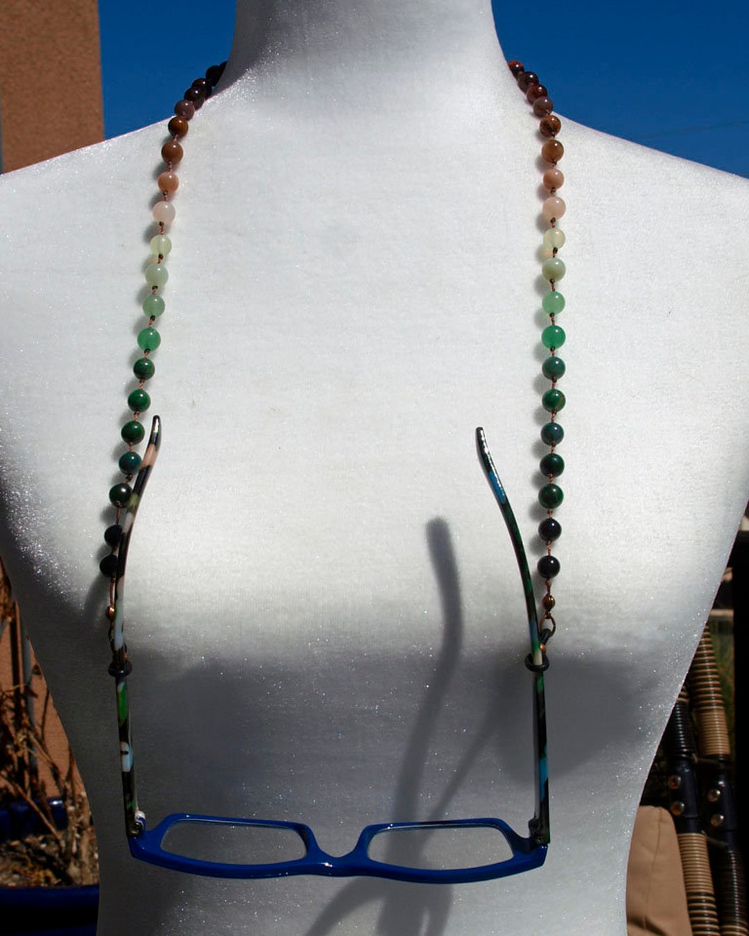 Stones Earthy Graduated Tones - Model 240 Glasses and Mask Chain ...