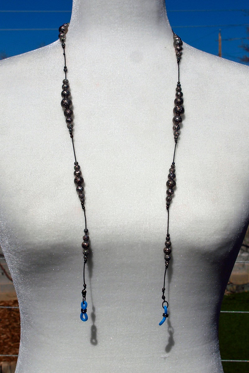 Gray Stardust - Model 310 Glasses and Mask Chain Necklace - Etsy