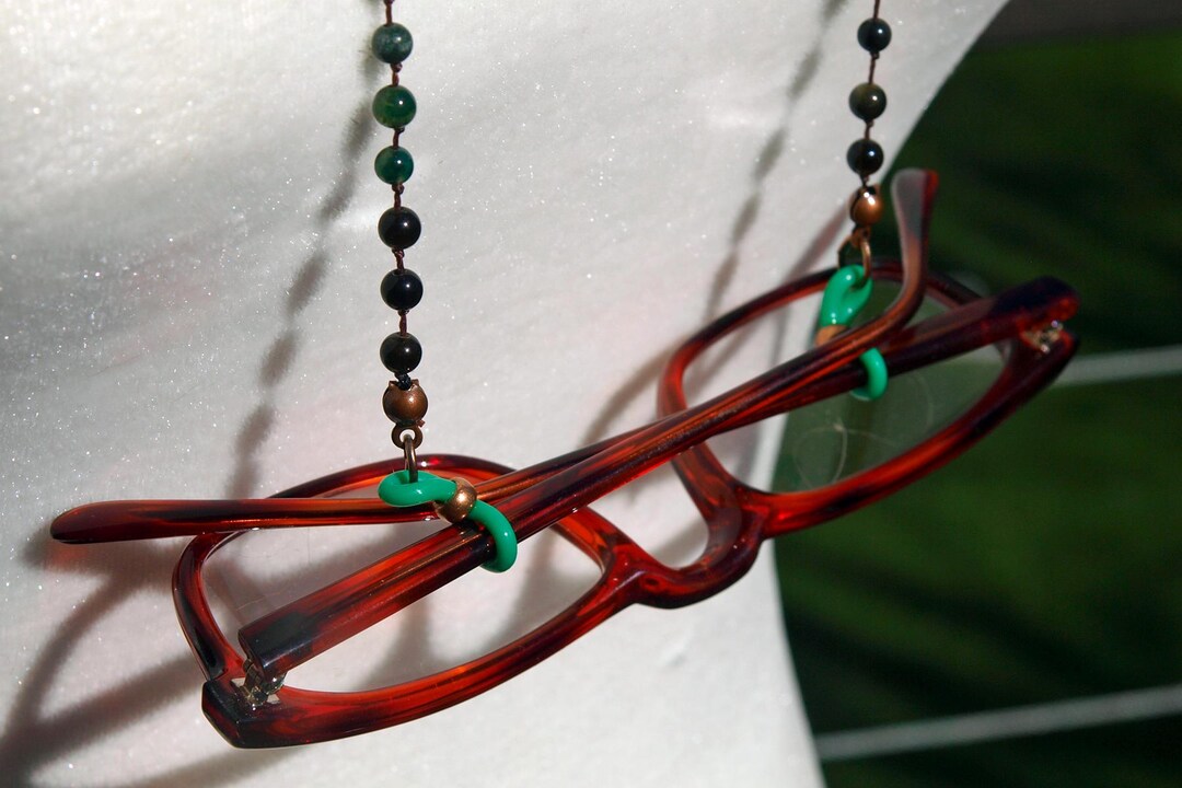 Mini Stones Green Graduated Tones - Model 232 Glasses and Mask Chain ...