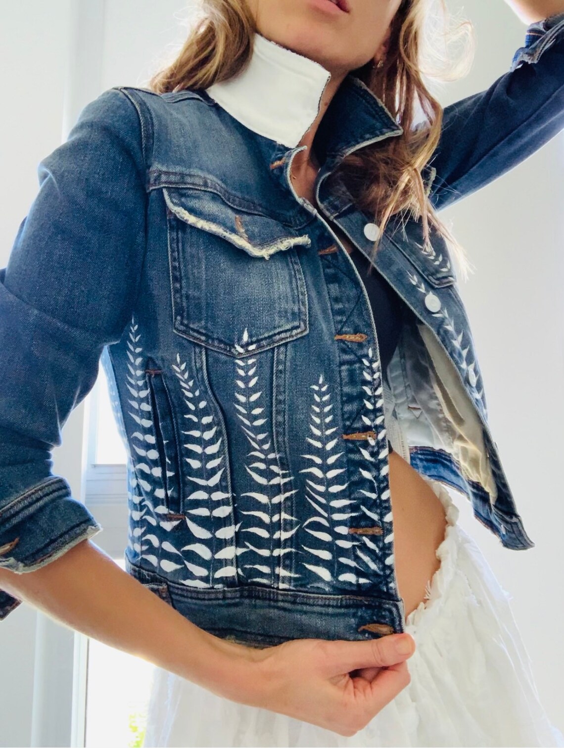 Designer Denim Jacket - Etsy