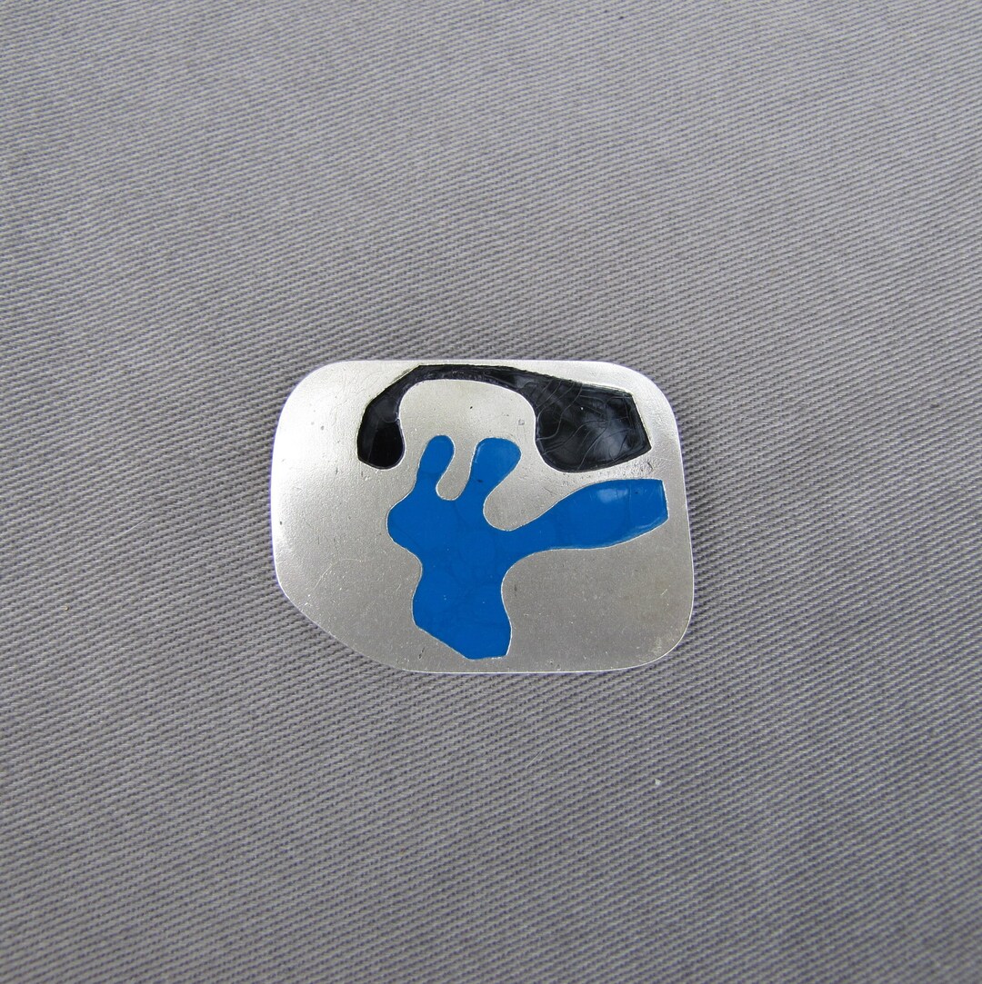 Vintage Sterling Silver Midcentury Modern Calder Style Enamel Pin ...