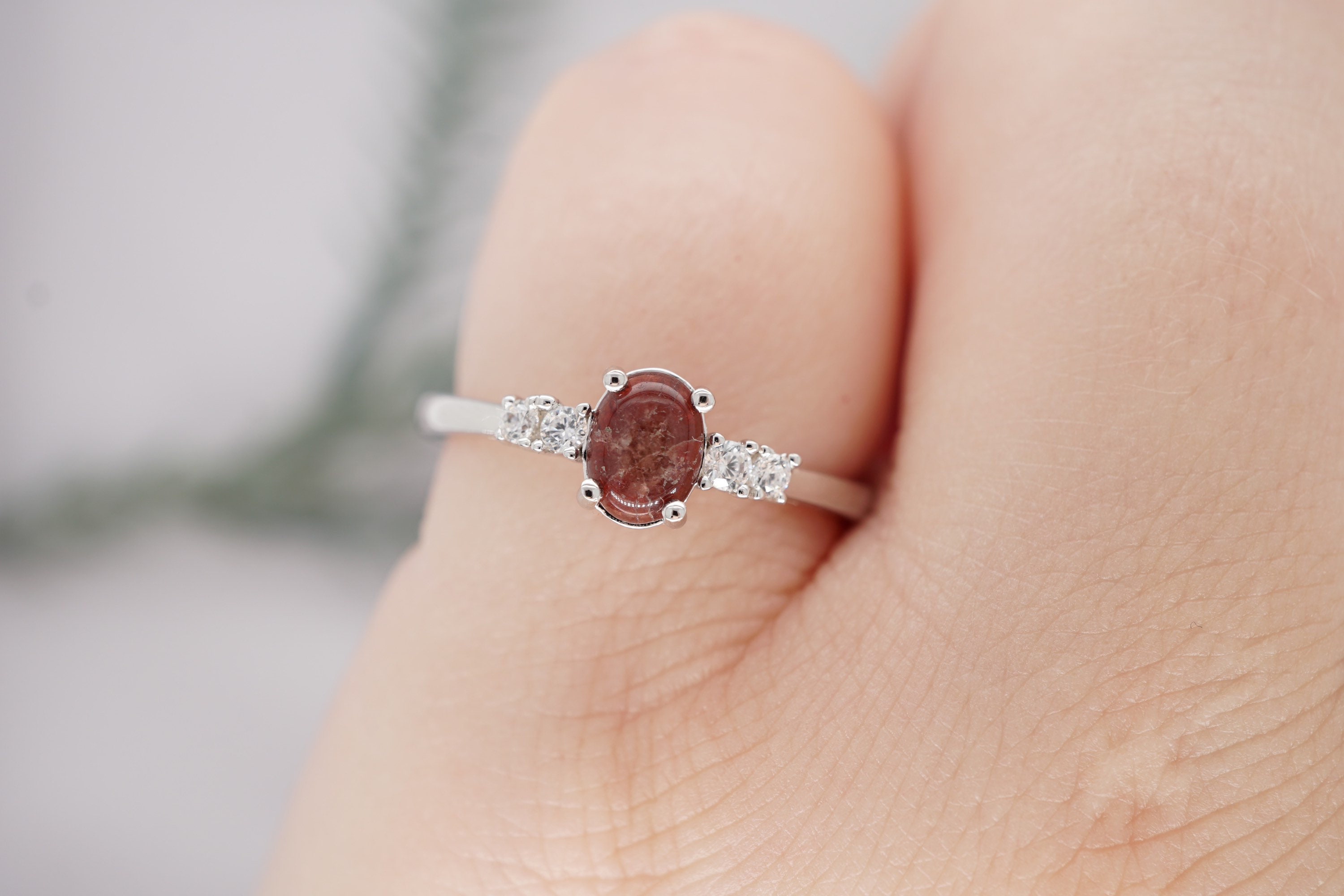 Stunning Red Beryl emerald, Bixbite Engagement Ring - Etsy