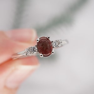 Stunning Red Beryl (emerald, Bixbite) Engagement Ring - Etsy
