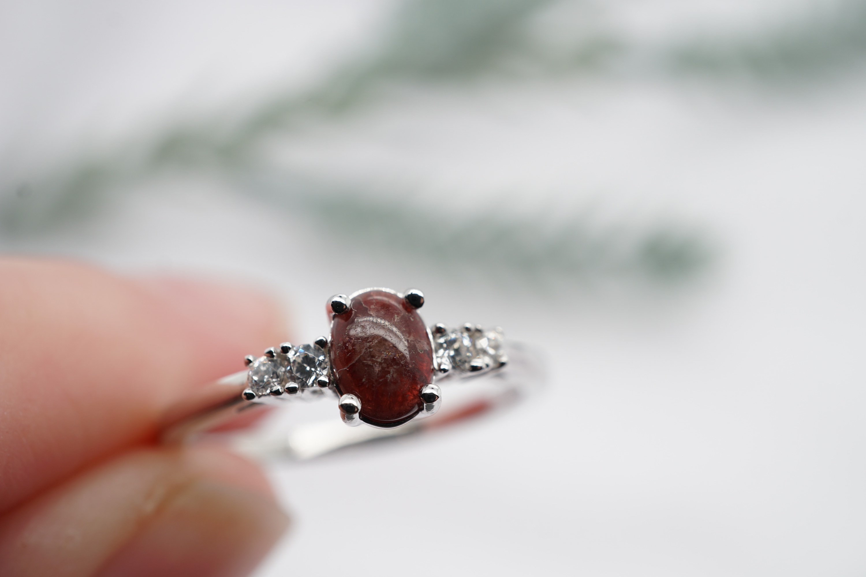 Stunning Red Beryl emerald Bixbite Engagement Ring - Etsy