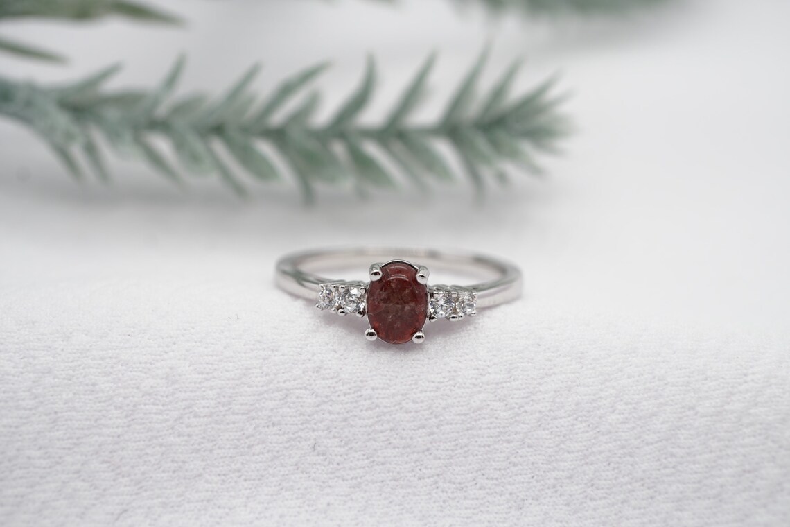 Stunning Red Beryl emerald, Bixbite Engagement Ring - Etsy